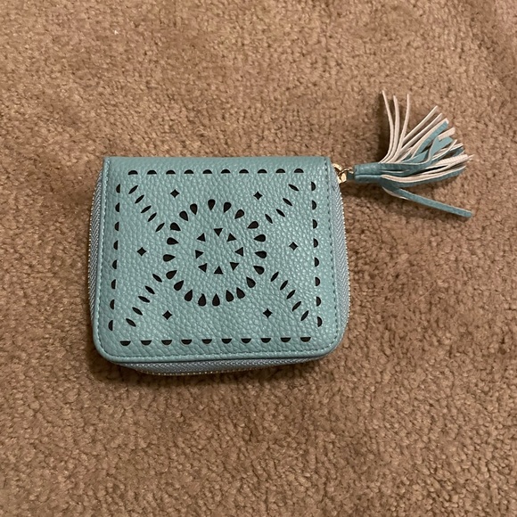 Cleobella | Bags | Cleobella Blue Wallet | Poshmark